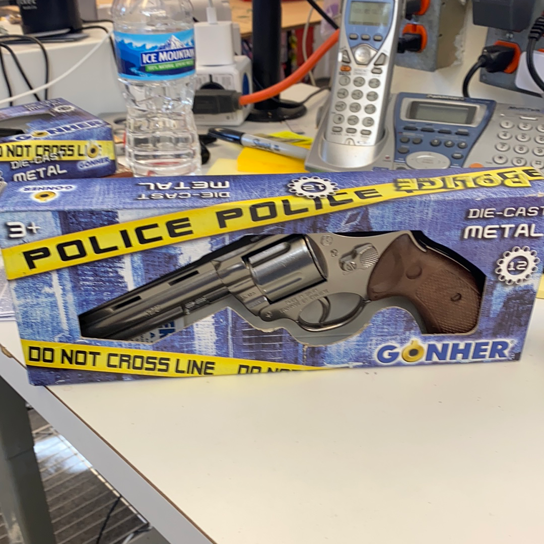 Police Colt Python Style Zombie Toy Cap Revolver - Silver or Black | 1 ...